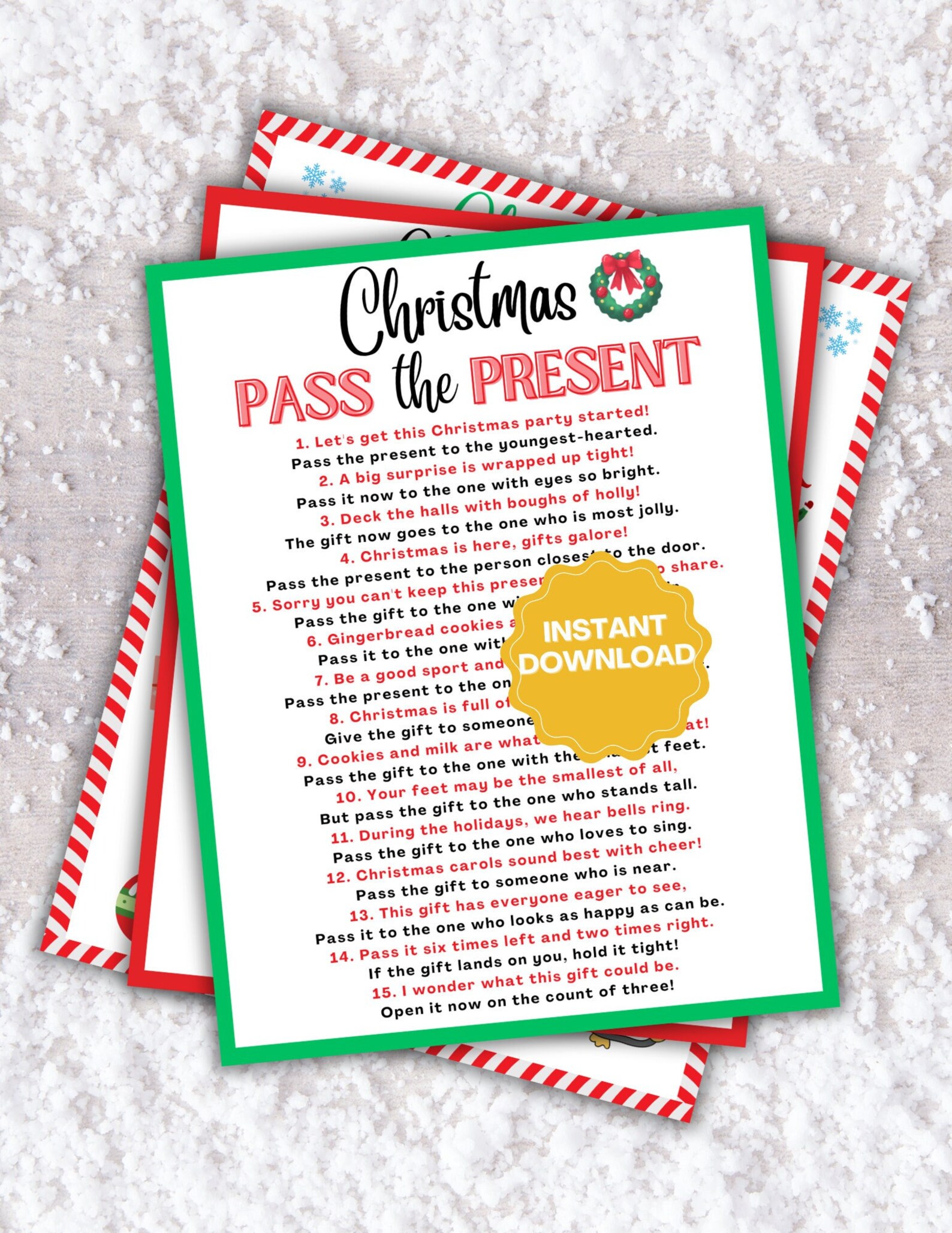 Fun Christmas Games | Pass the Present Christmas Game | Christmas Poem ...