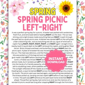 Spring Left-right Game | Spring Picnic Games | Left-right Spring ...