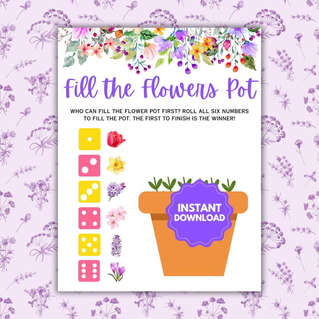 Mother's Day Fill the Flower Pot | Fun Mother's Day Games | Family ...
