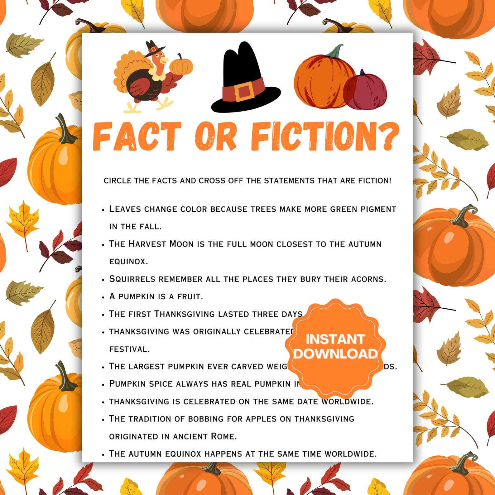 Fun Thanksgiving Games | Thanksgiving Party Games | Printable ...