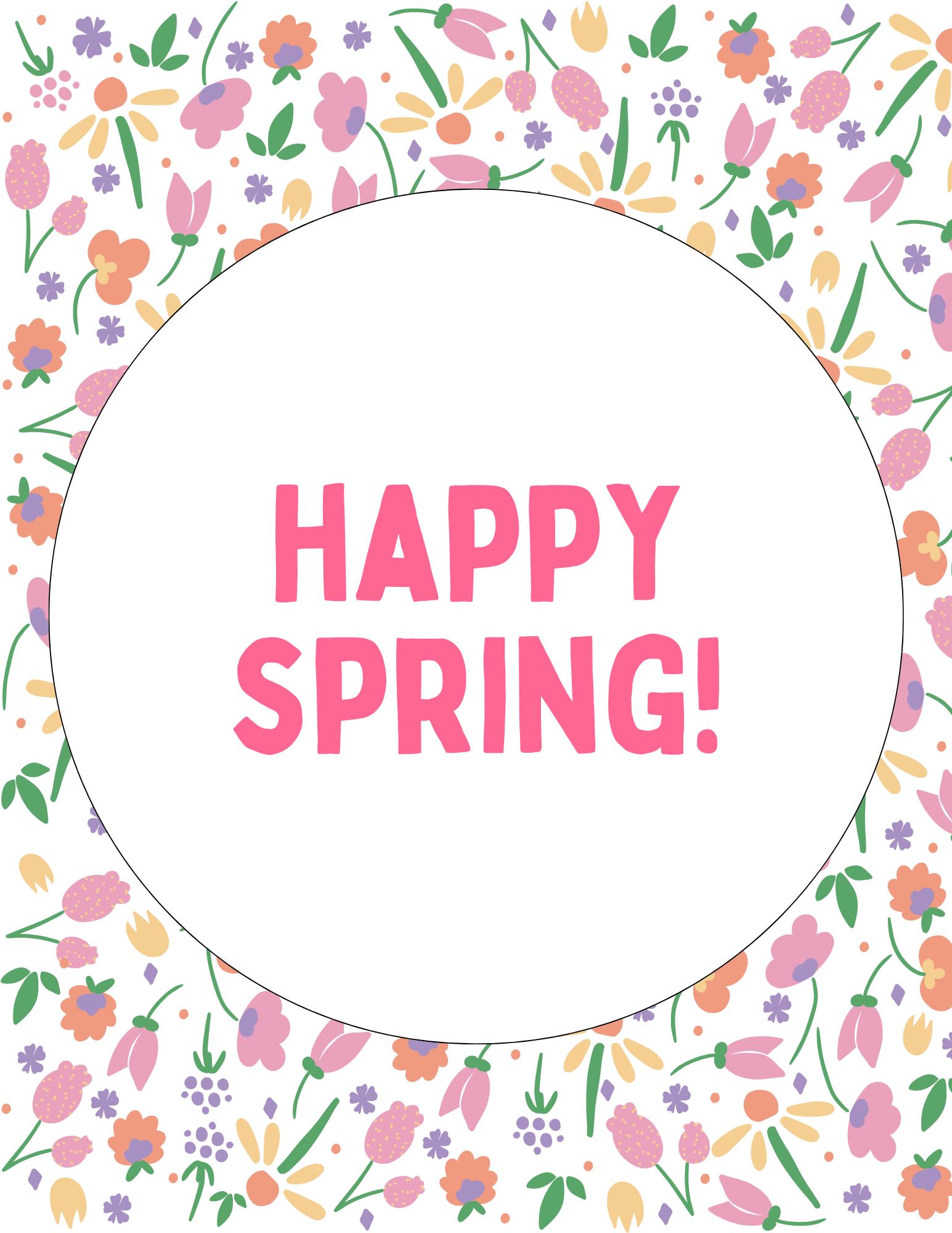 Spring Left-right Game | Left-right Game | Left Right Spring Printable ...