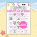 Summer Find the Guest Bingo | Summer Bingo Game | Summer Games | Family ...