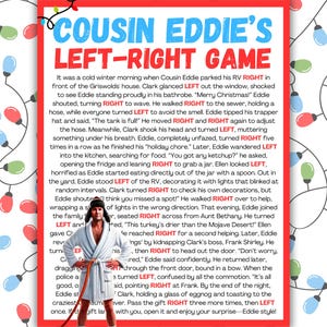 National Lampoon Christmas Game | Cousin Eddie Christmas | Left Right ...