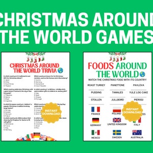 Christmas Around the World Games - Bundle L Christmas Trivia L ...