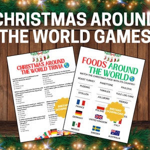 Christmas Around the World Games - Bundle L Christmas Trivia L ...