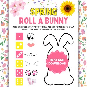 Spring Roll a Bunny | Spring Kids Games | Spring Party Games | Fun ...