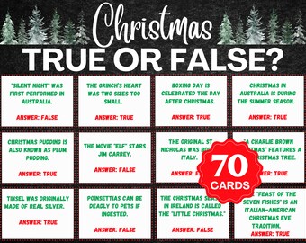 True or False Game, Christmas Trivia Questions With Answers, Christmas ...