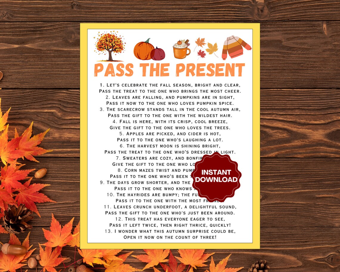 Fall Pass the Present L Fall Left-right Game L Left-right Fall Game L ...