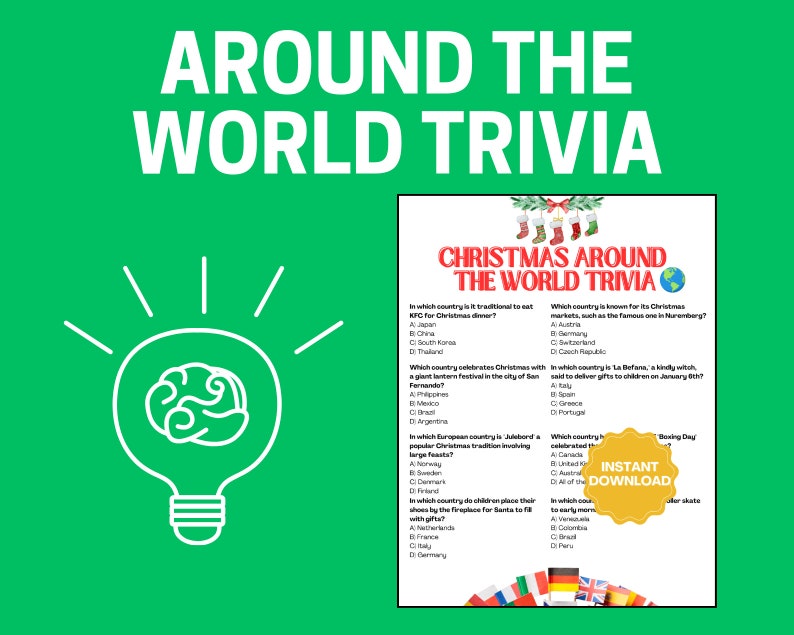 Christmas Around the World Games - Bundle L Christmas Trivia L ...