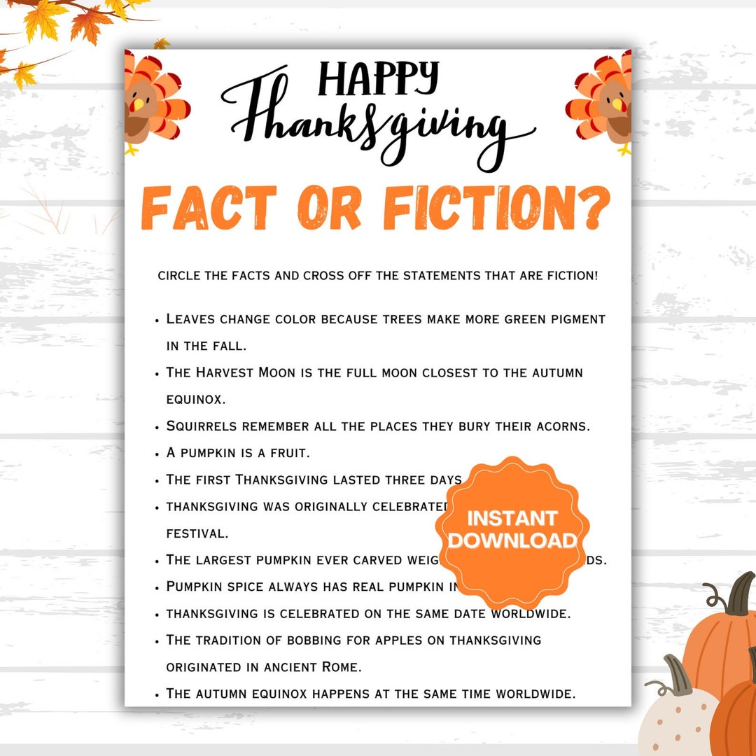 Thanksgiving Trivia | Thanksgiving Party Games | Thanksgiving Dinner ...