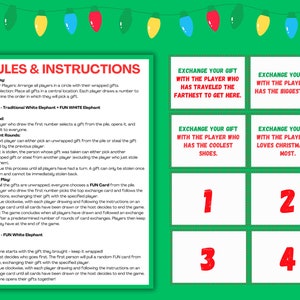 White Elephant Exchange | Christmas White Elephant Cards | Christmas ...