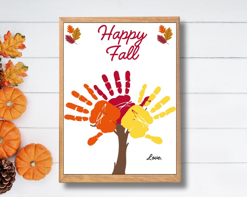 Fall Handprint Craft | Fall-themed Crafts | Fall Craft Activities ...