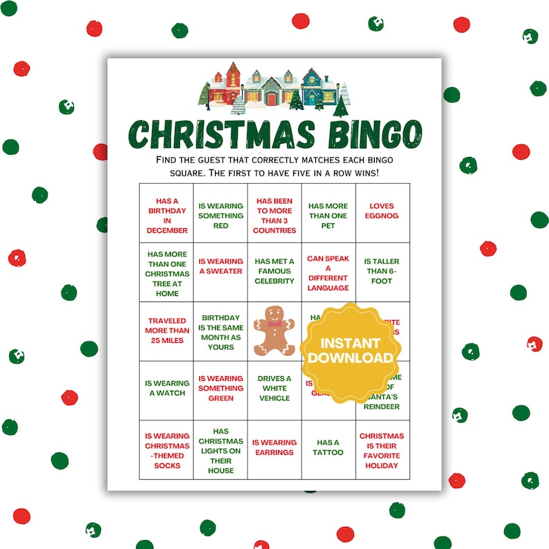Christmas Bingo | Christmas Party Games | Christmas Bingo Cards ...
