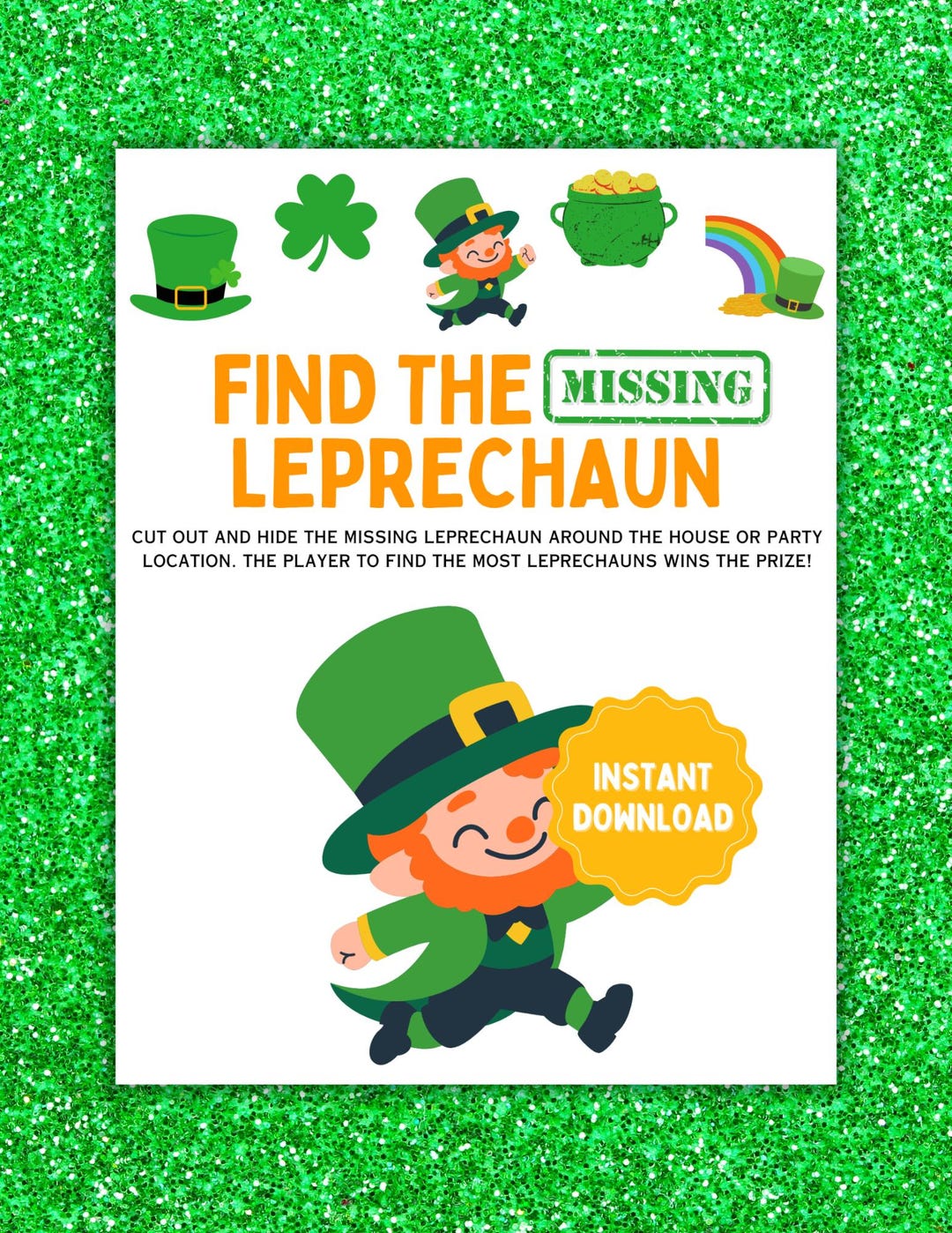 Find the Missing Leprechaun | St. Patrick's Printable Game | St. Paddy ...