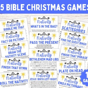 Bible Christmas Games | 15 Bible Nativity Games | Church Christmas ...