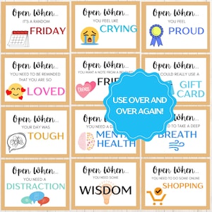 Open When College Envelopes | Open When Letters for College Students ...