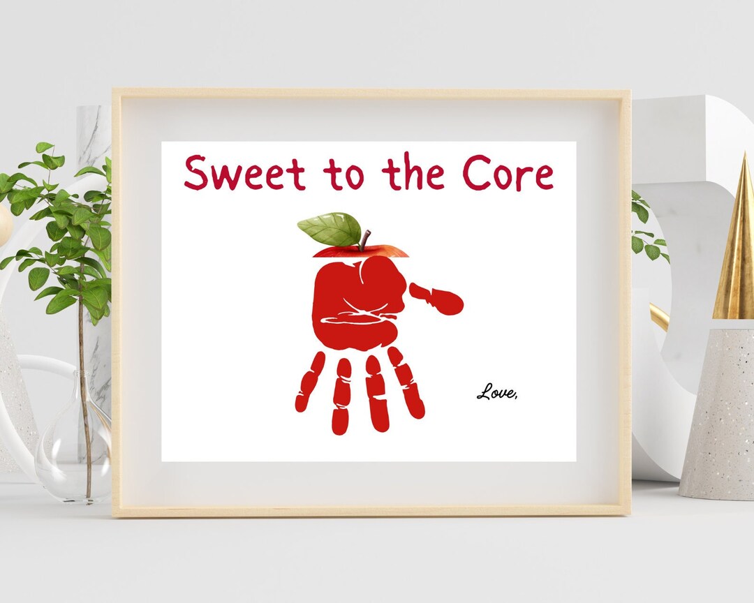 Fall Apple Handprint Craft | Fall Crafts | Fall Craft Activities ...