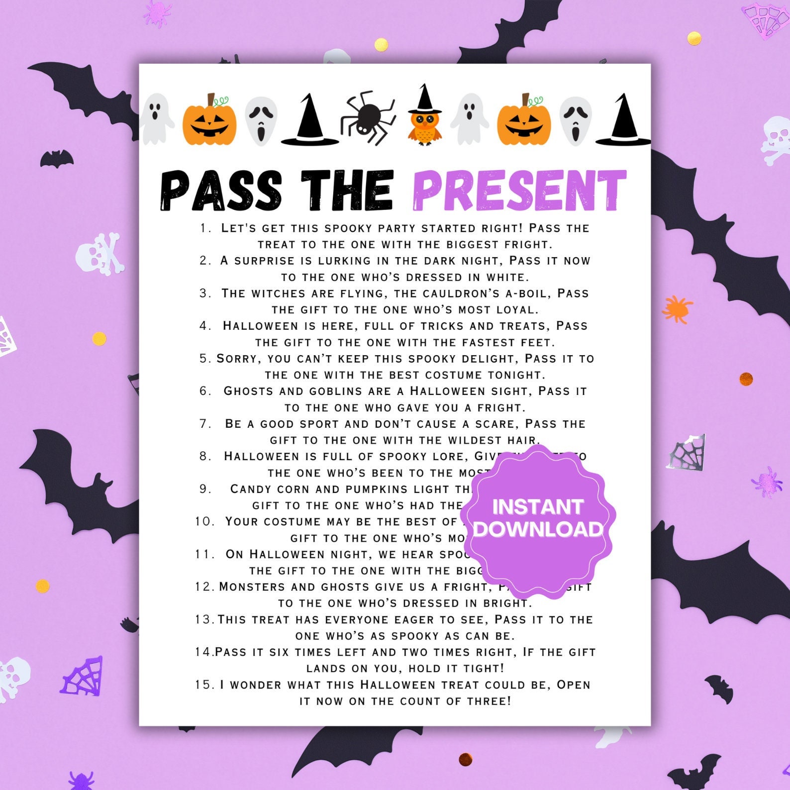 Halloween Party Bingo Halloween Party Games Halloween Find the Guest ...
