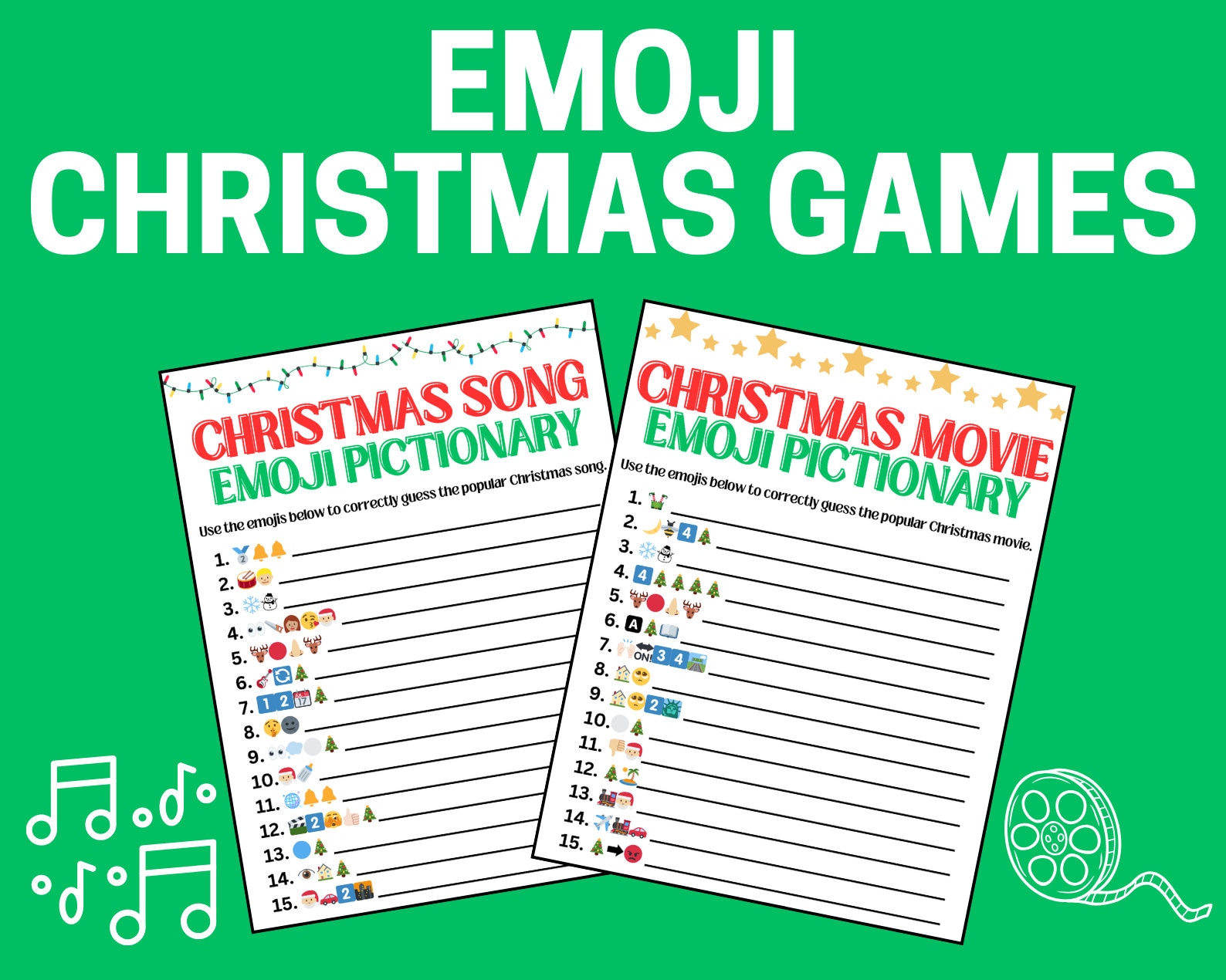 Christmas Emoji Games Christmas Movie Emoji Game Christmas Song Emoji ...