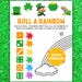 Roll a Rainbow Game | St. Patrick's Printable Game | St. Paddy's Pot of ...
