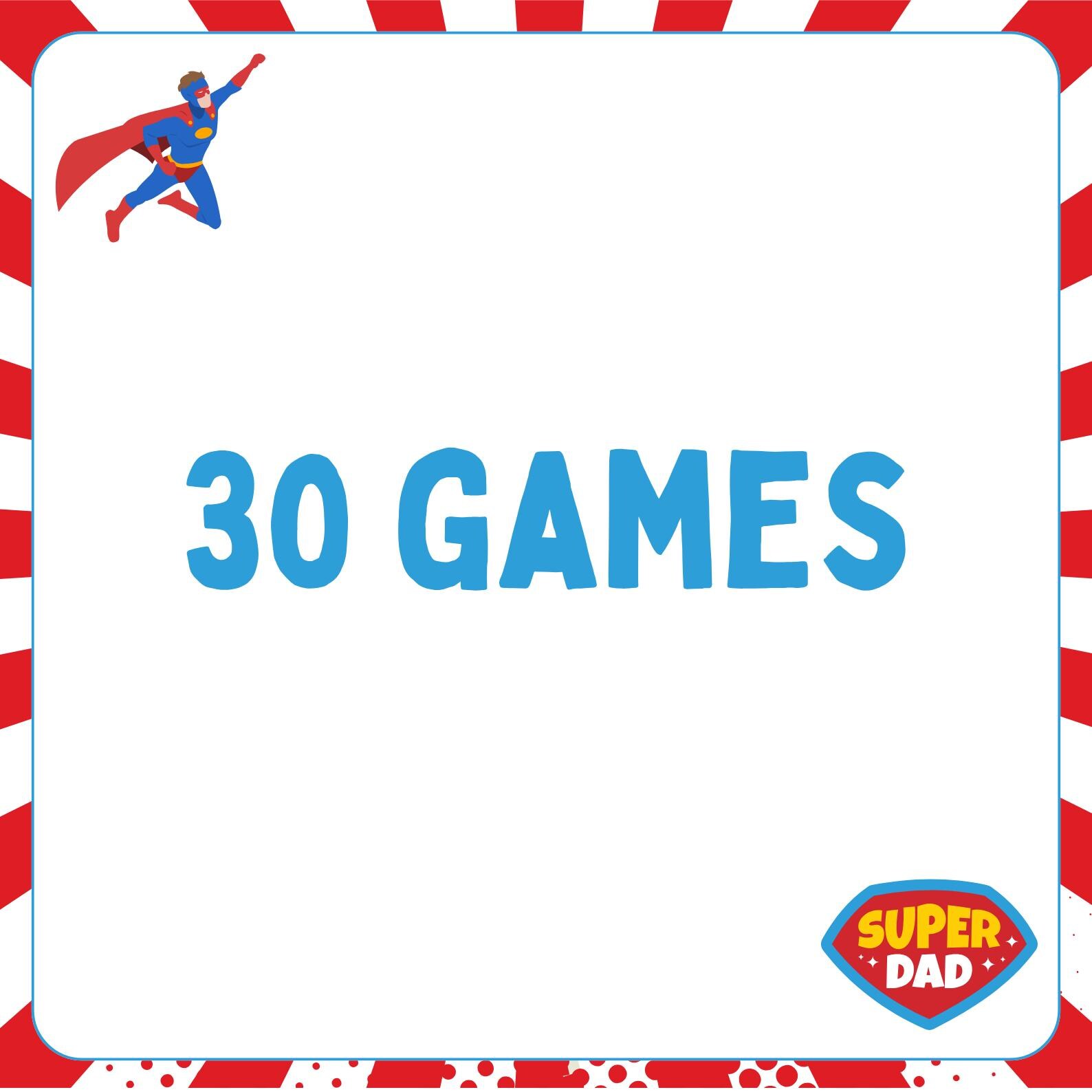 Super Dad Father's Day Game Bundle | 30 Father's Day Games | Printable ...