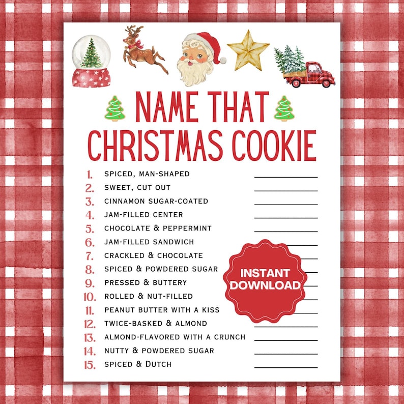 Name That Christmas Cookie | Christmas Party Games | Christmas Cookie ...