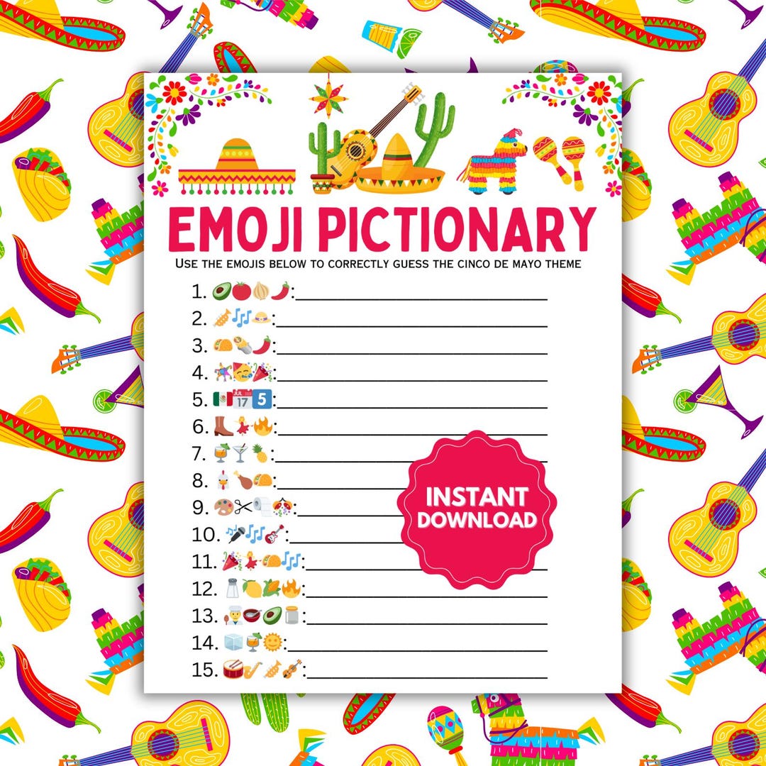 Cinco De Mayo Emoji Game | Cinco De Mayo Games | Cinco De Mayo ...
