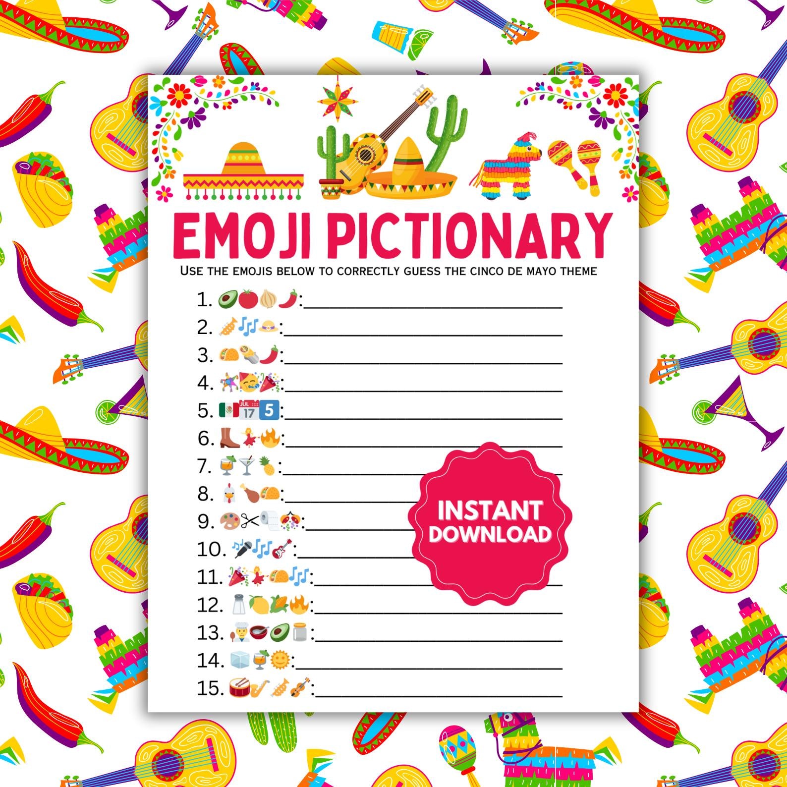 Cinco De Mayo Emoji Game | Cinco De Mayo Games | Cinco De Mayo ...