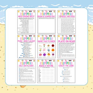 Summer Game Bundle | 35 Summer Party Games | Printable Summer Games ...