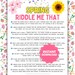 Spring Riddle Me That | Spring Riddles Game | Spring Party Games | Fun ...