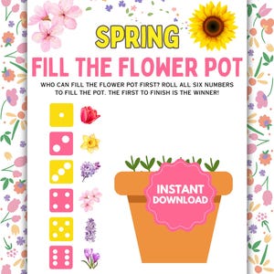 Spring Fill the Flower Pot Game | Spring Kids Games | Spring Party ...