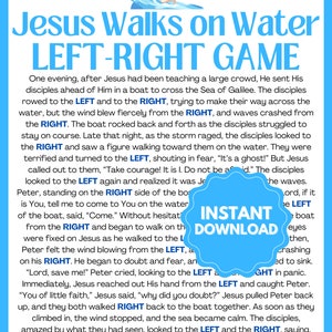 Bible Left-right Game L Jesus Bible Games L Sunday School Church Games ...