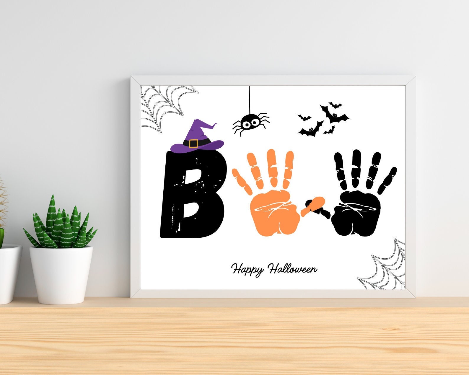 Halloween Handprint Craft | Boo Handprint Craft | Fall Craft Activities ...
