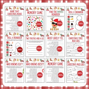 Christmas Game Bundle | 50 Christmas Party Games | Printable Christmas ...