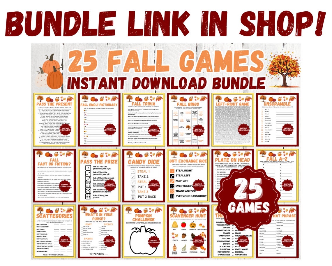 Fall Left-right Game L Printable Fall Left-right L Printable Fall Games ...