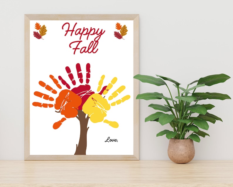 Fall Handprint Craft | Fall-themed Crafts | Fall Craft Activities ...