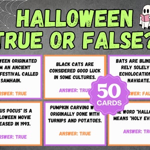 Halloween Trivia Games | Halloween True or False Game | Halloween Party ...