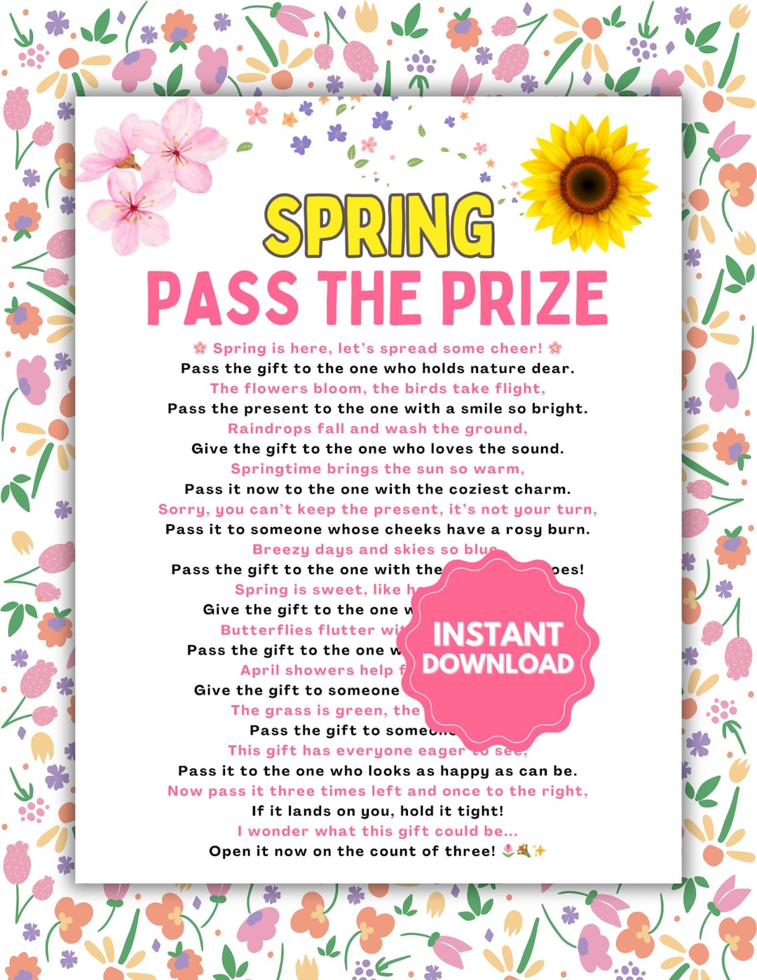 Spring Left-right Game | Spring Pass the Prize | Left-right Spring ...