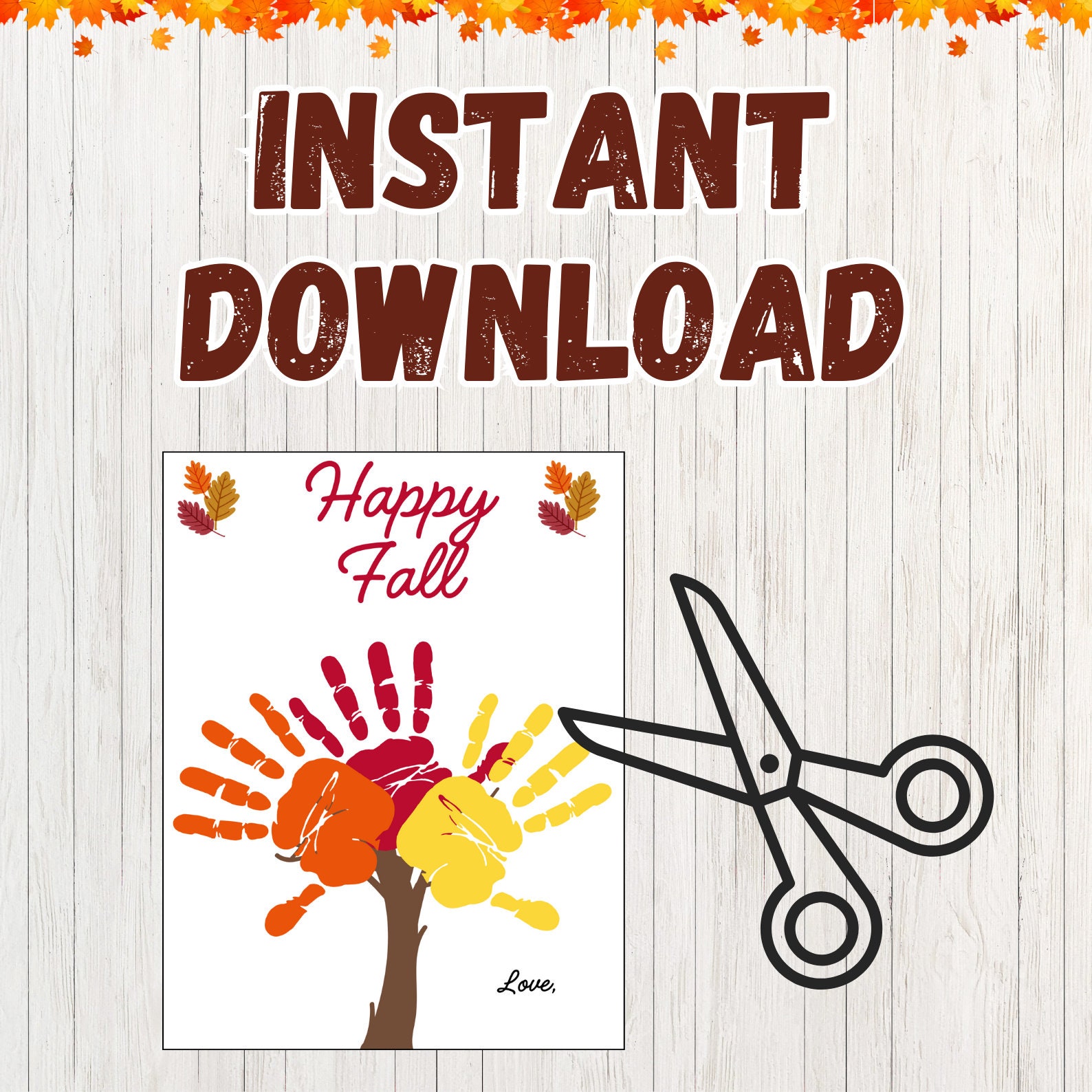 Fall Handprint Craft Bundle | 25 Fall-themed Crafts | Fall Craft ...