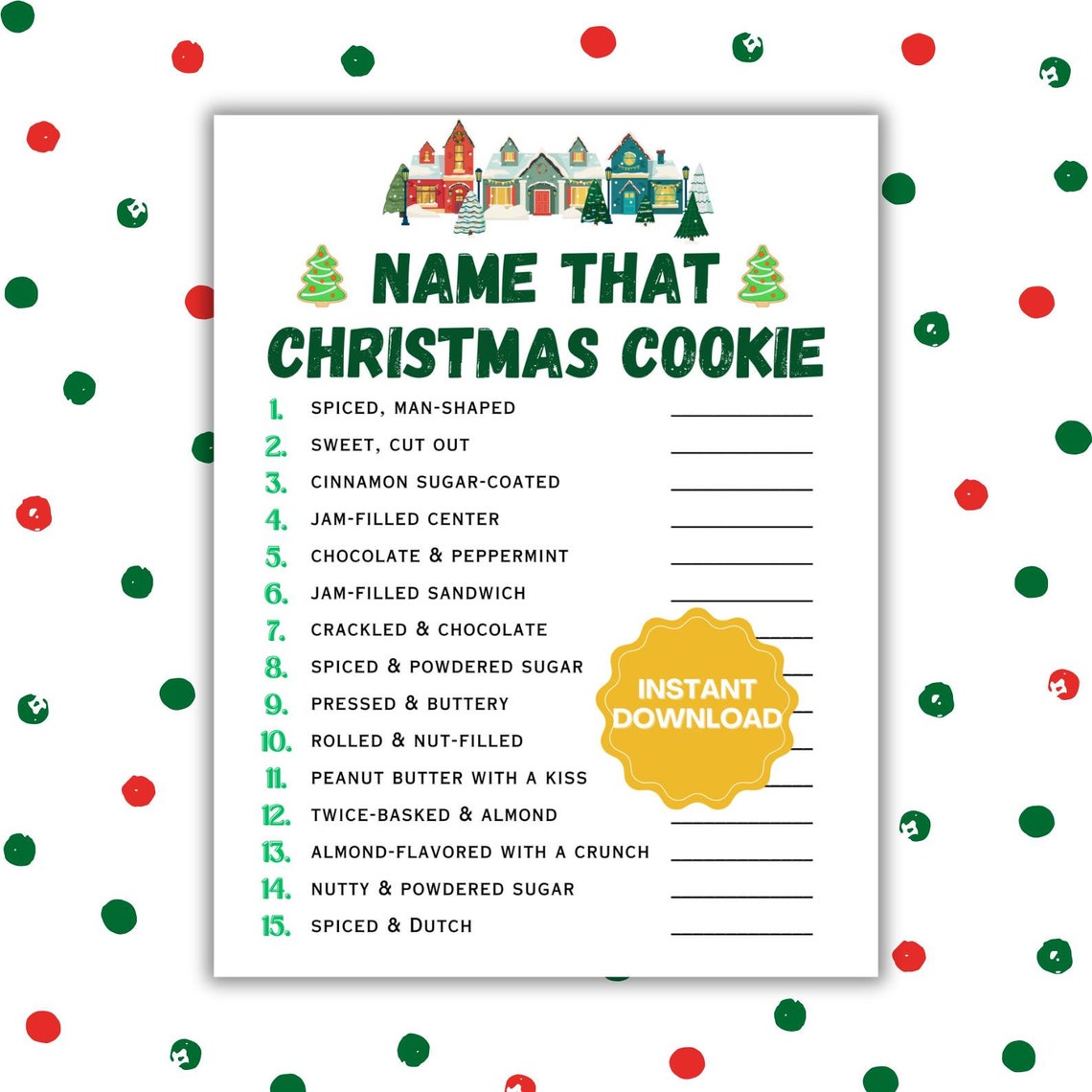Christmas Cookie Game | Christmas Party Games | Christmas Cookie Match ...