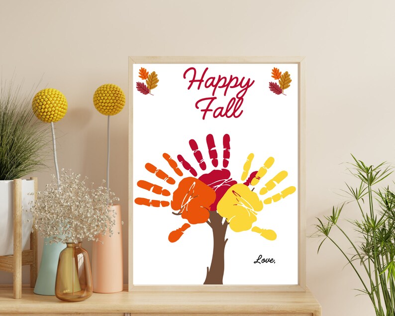 Fall Handprint Craft | Fall-themed Crafts | Fall Craft Activities ...