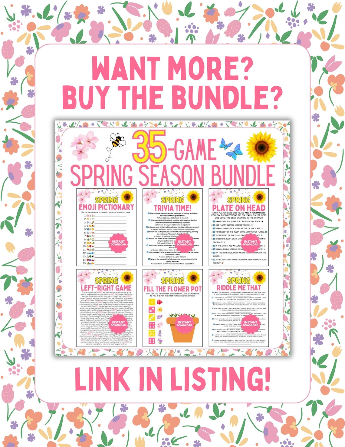 Left-right Spring Game | Spring Pass the Flowers | Left-right Spring ...