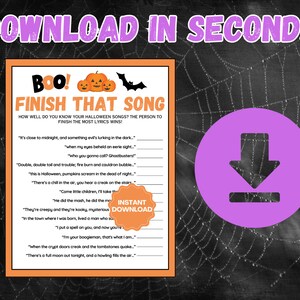 Halloween Finish That Song | Halloween Party Games | Halloween Song ...