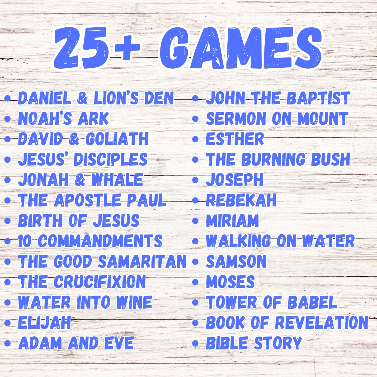 25 Bible Left-right Games L Fun Bible Games L Left-right Sunday School ...