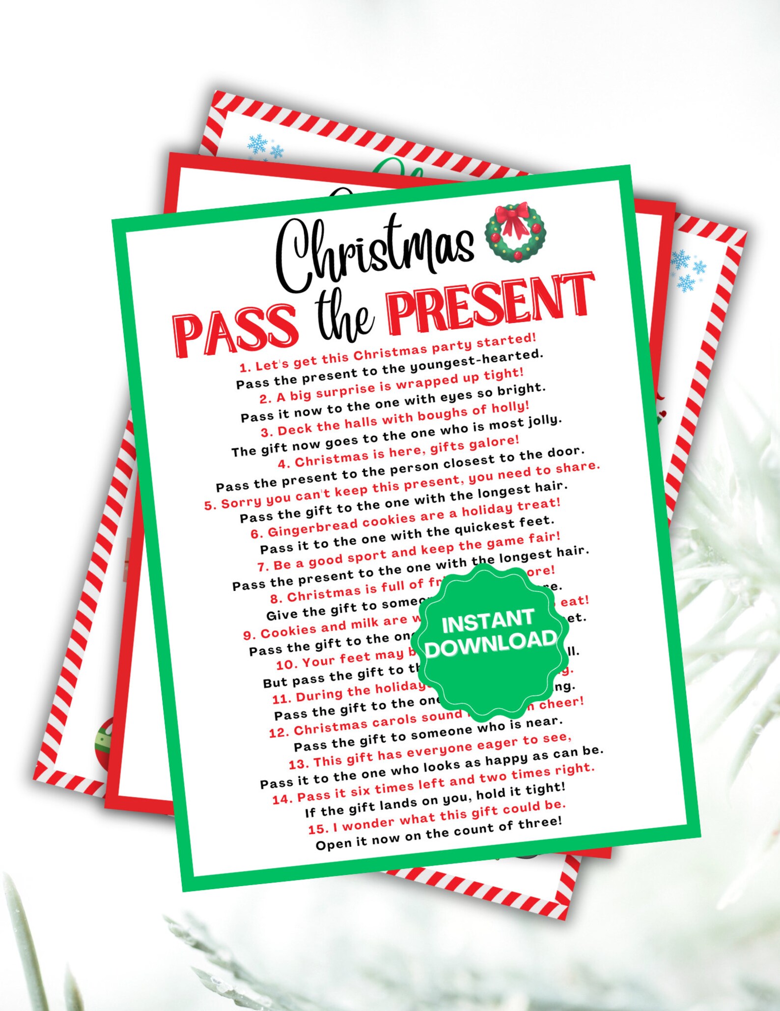 Fun Christmas Games | Pass the Present Christmas Game | Christmas Poem ...