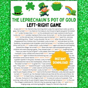 Leprechaun Left-right Game | St. Patrick's Left-right Game | Fun St ...