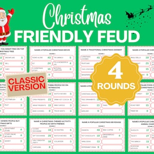 Christmas Friendly Feud Bundle Friendly Feud Christmas Version ...
