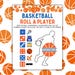 Roll a Basketball Player L Fun Basketball Game L Printable Basketball ...