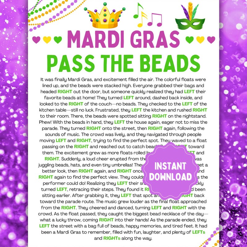 Mardi Gras Bead Art - Etsy