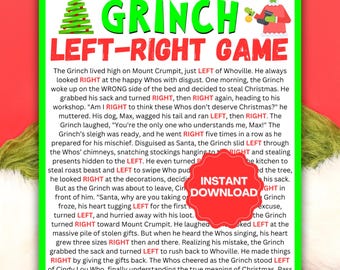 Rudolph Left-right Game | Reindeer Games | Left Right Christmas ...